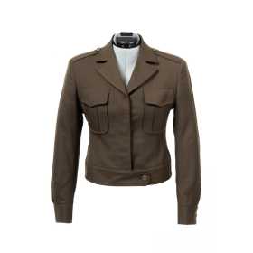 Male Army Green Service Uniform Coat | Marlow White