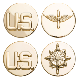 Non-tarnish Army Enlisted MOS & US Insignia
